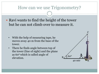 Applications of trigonometry | PPTX