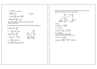 Applications of Trigonometry PYQ'S class 10.pdf