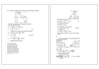 Applications of Trigonometry PYQ'S class 10.pdf