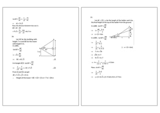 Applications of Trigonometry PYQ'S class 10.pdf