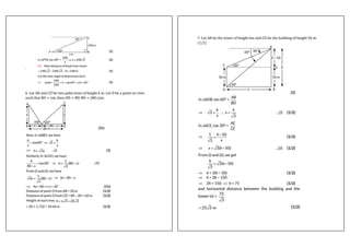 Applications of Trigonometry PYQ'S class 10.pdf