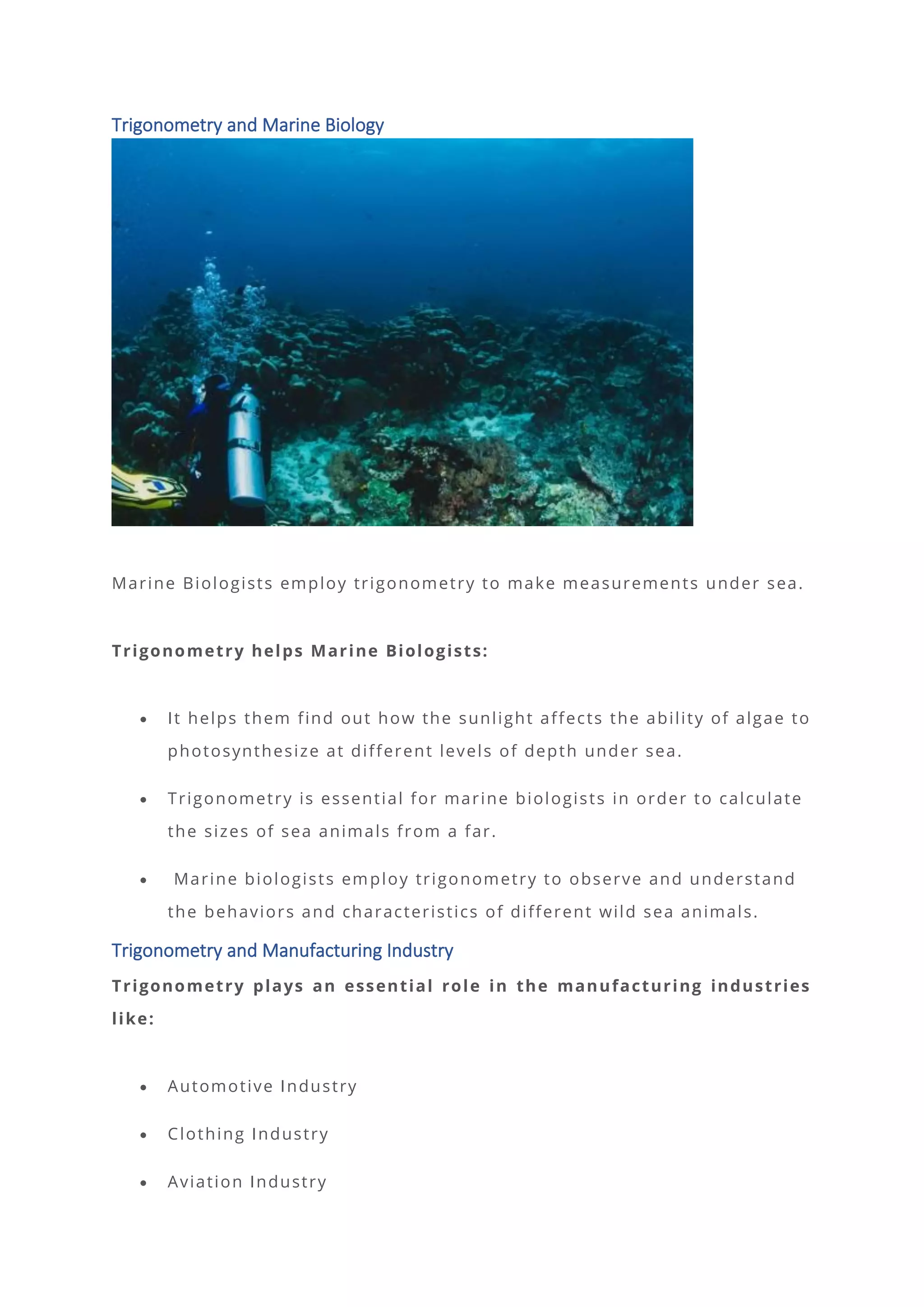 Applications of trigonometry in real life | PDF | Music | Entertainment