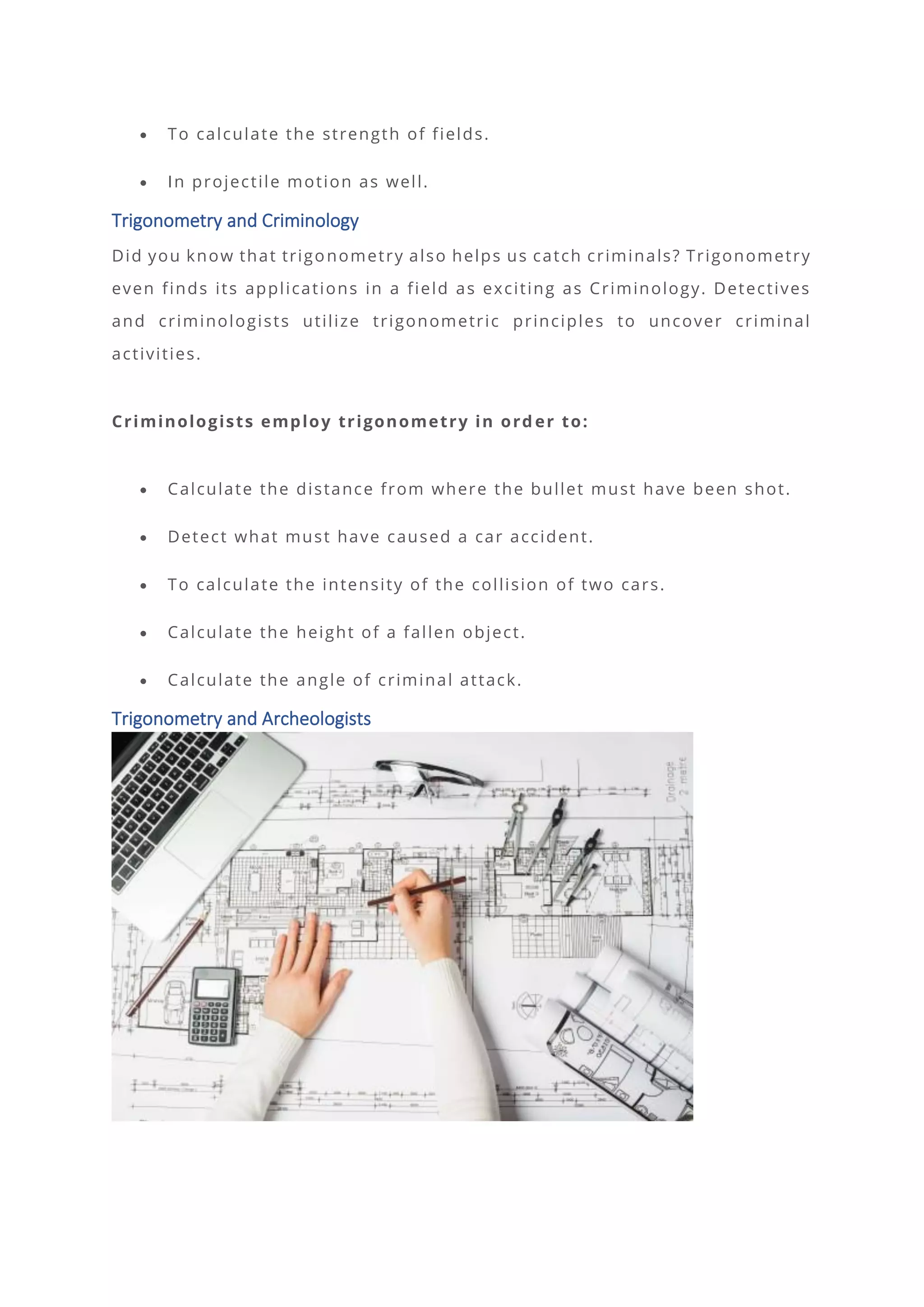 Applications of trigonometry in real life | PDF