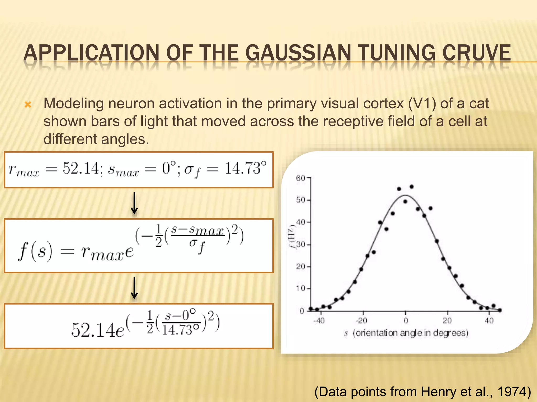 Applications of tuning curves 2 | PPTX