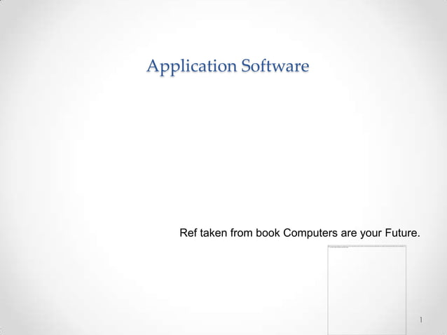 Application software | PPT