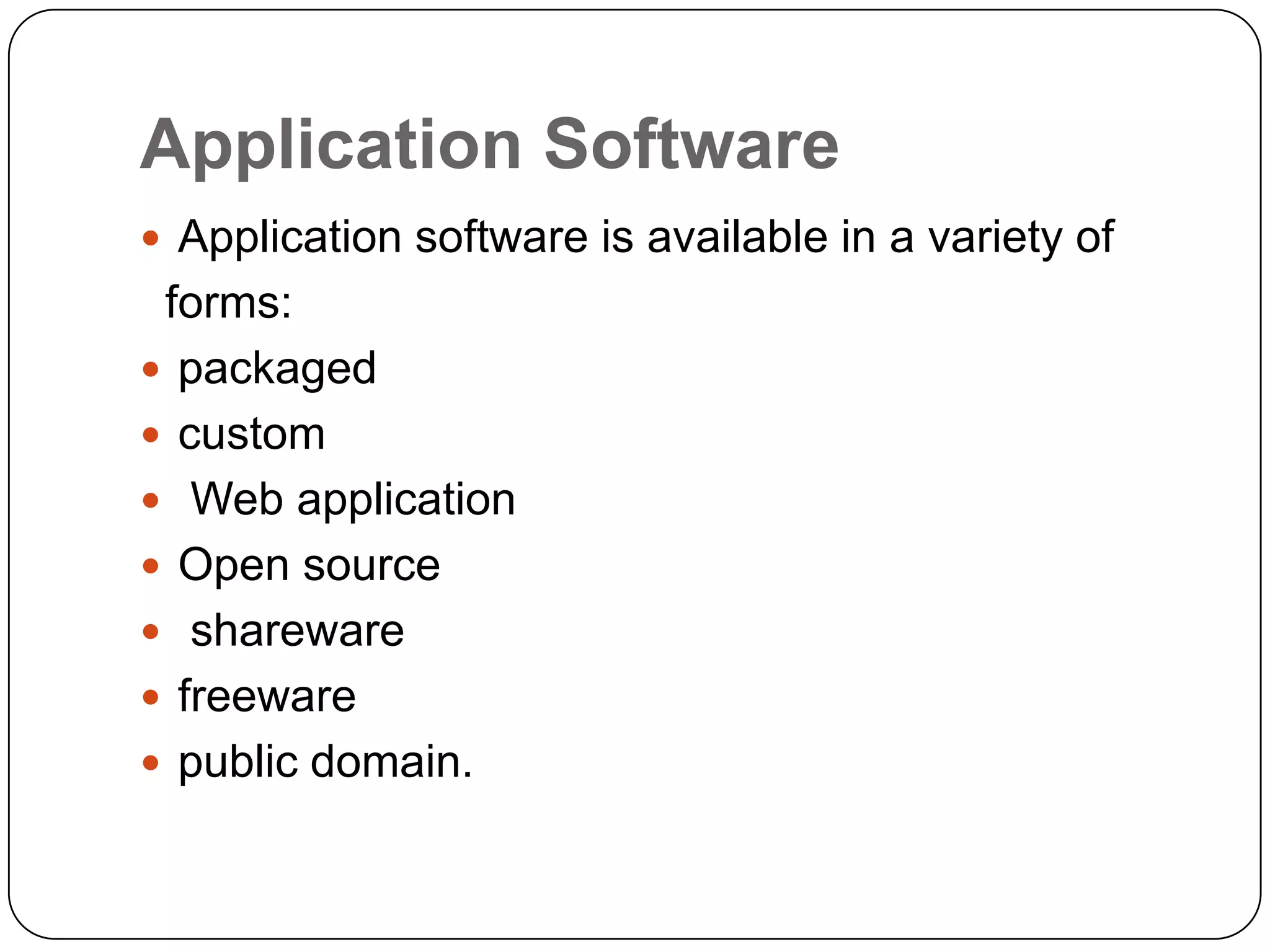 Application software | PPTX