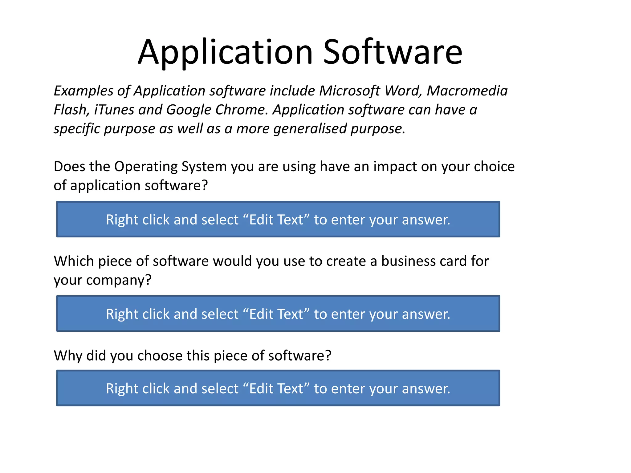 Application software | PPT