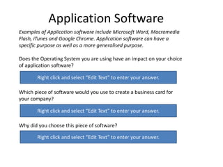 Application software | PPT
