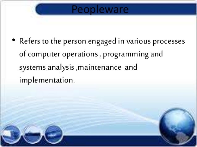 Application software and Peopleware