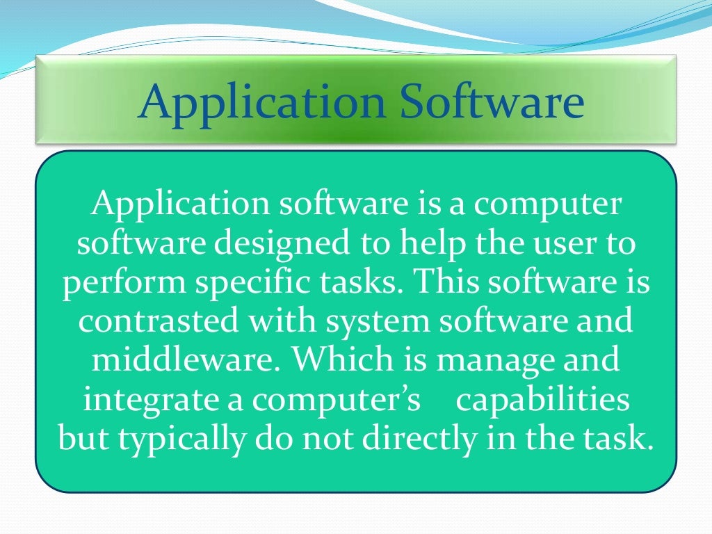 Application software
