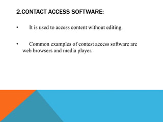 Application software | PPTX | Computer Software and Applications ...