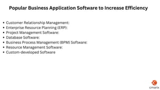 Application Software Types, Functions and An Overview | PPTX