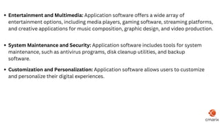 Application Software Types, Functions and An Overview | PPTX