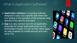 Application Software in Computer and Services.pptx | Internet | Computing