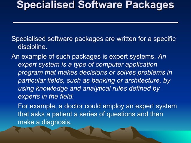 Computer Science Type Of Software Application Ppt
