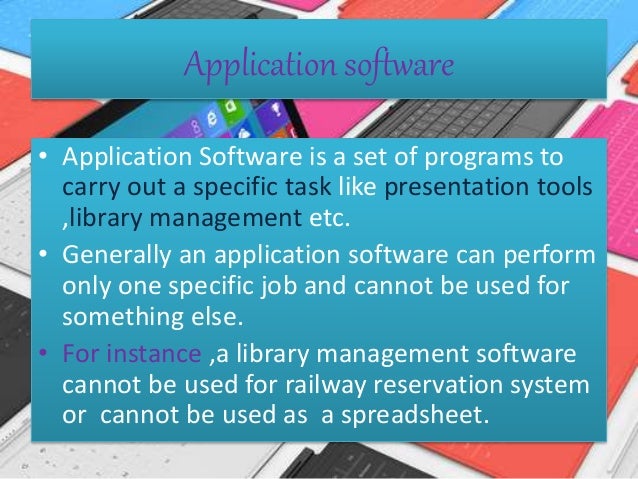 Application software
