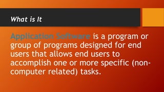 application software - lesson 3.pptx | Data Storage and Warehousing ...