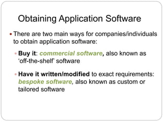 Application software and business processes | PPTX