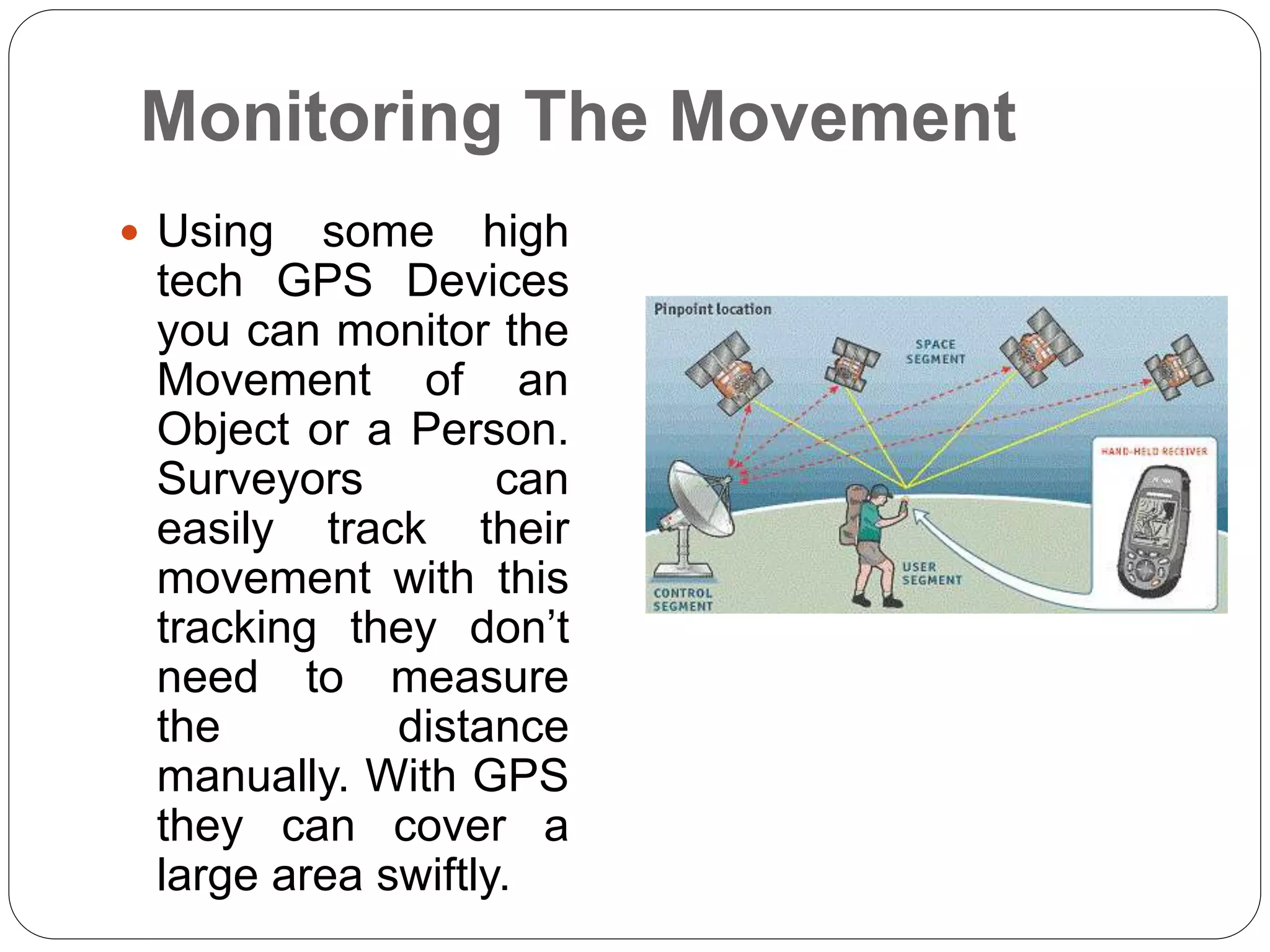Applications of used gps in land surveying | PPTX