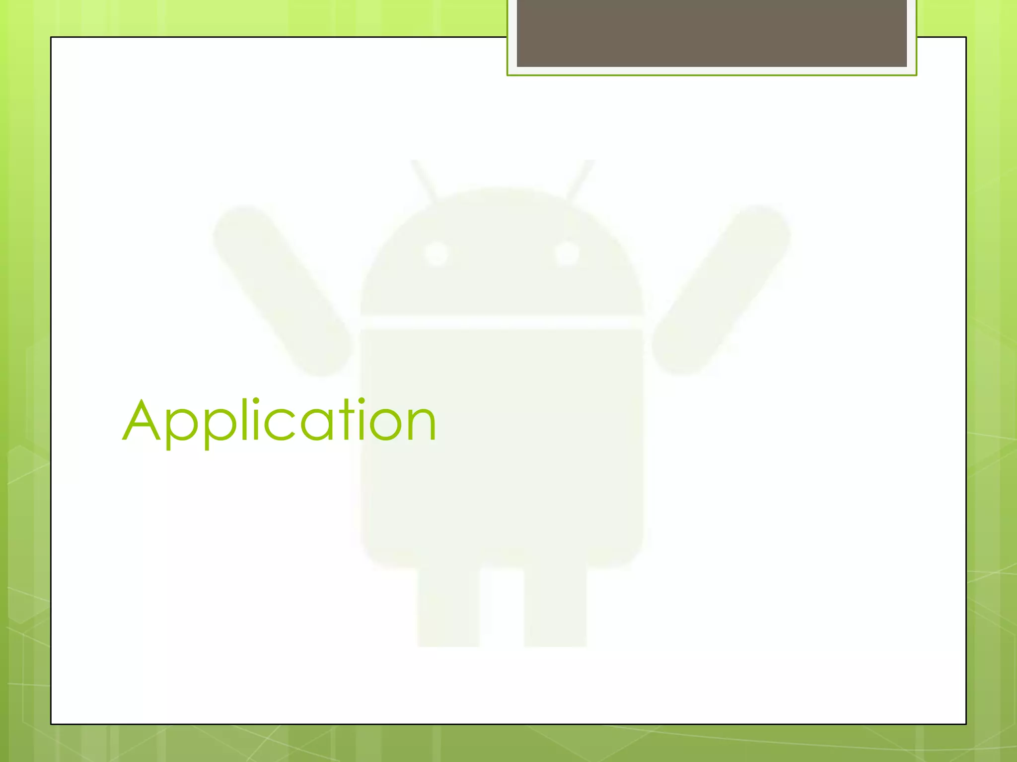 Applications of useful andriod apps | PPTX