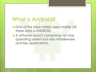 Applications of useful andriod apps | PPTX