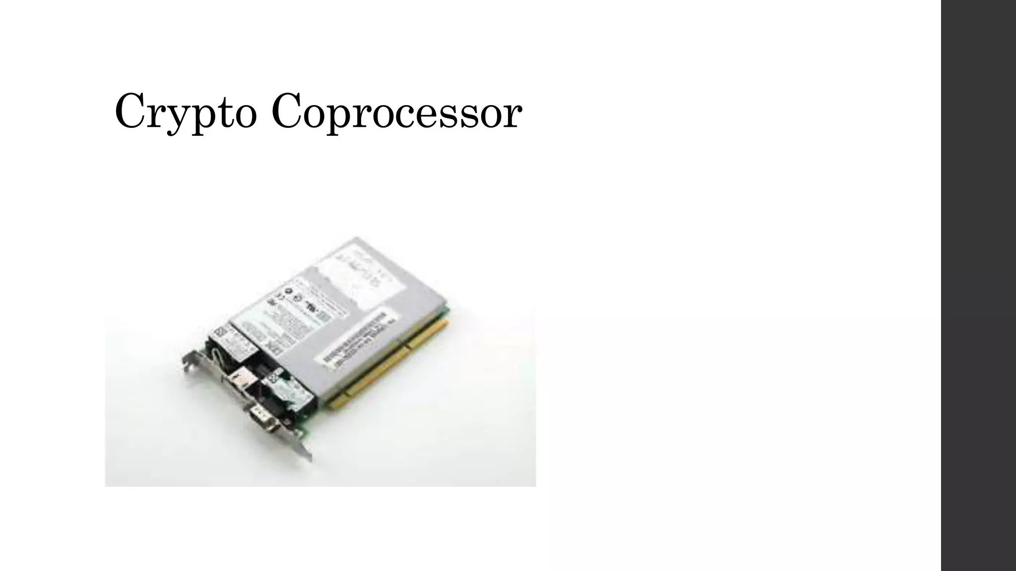 Applications of various latest coprocessors | PPT