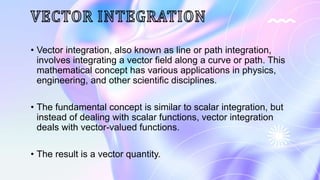 Application Of vector Integration and all | PPTX
