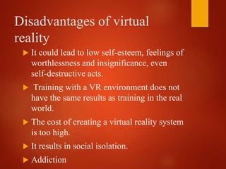 Applications of Virtual Reality | PPTX