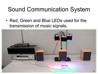 Applications of visible light communication | PPT