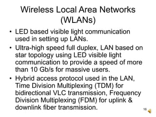 Applications of visible light communication | PPT