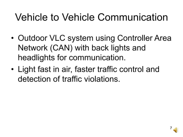 Applications of visible light communication | PPT