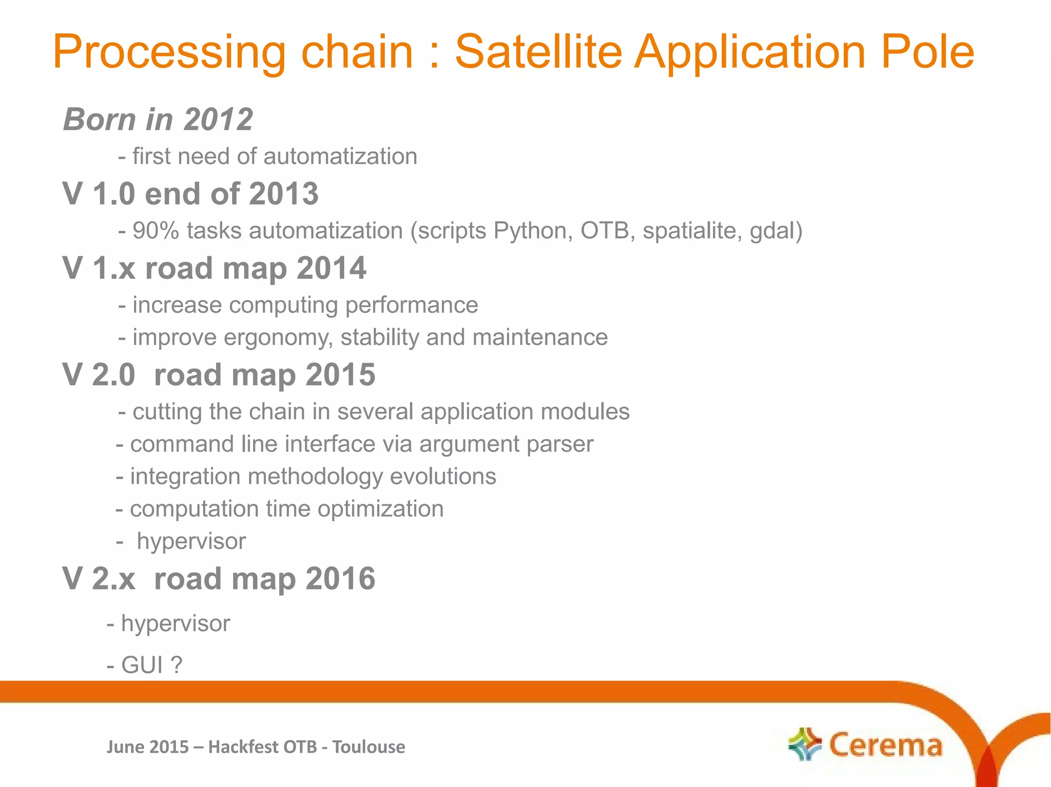 USING ORFEO TOOLBOX A GROWING COMPETENCE IN A COLLABORATIVE ENVIRONMENT | PPT