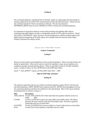 Application sql issues_and_tuning | PDF