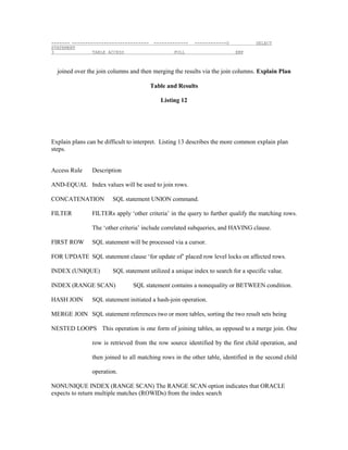 Application sql issues_and_tuning | PDF | Databases | Computer Software and Applications