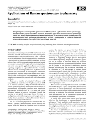 Applications_RS_ph RAMAN ACIDO PALMITICO | PDF | Pharmaceutical Industry | Industries