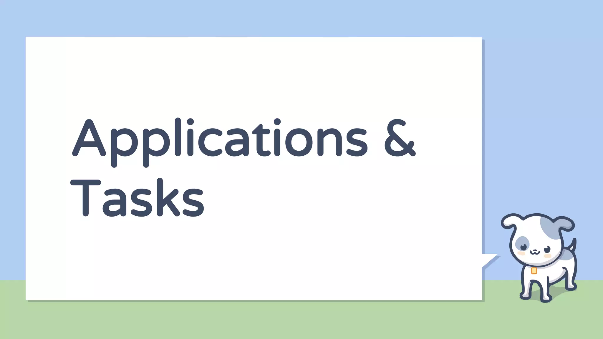 Applications & tasks | PPTX