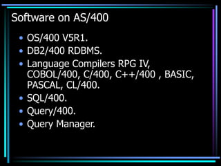 Application System 400 introduction to a | PPT