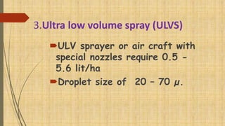 Application techniques of spray fluids | PPTX
