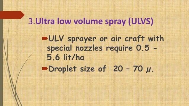 Application techniques of spray fluids | PPTX | Gardening | Home & Garden