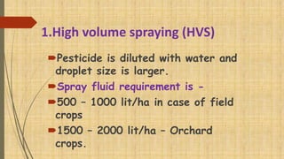 Application techniques of spray fluids | PPTX