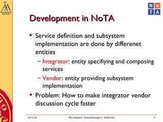 Application Testing in NoTa Design Flow | PPT