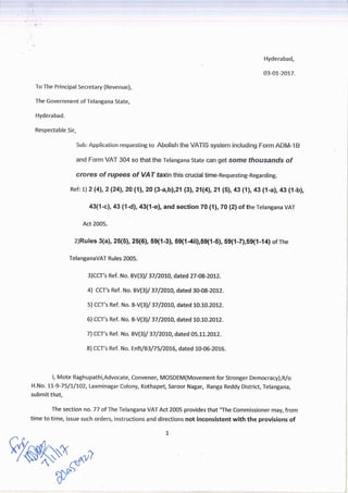 Application to principal secretary | PDF