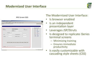 iSeries Modernization: RPG/400 to Java Migration | PDF