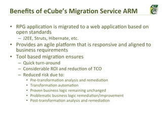 iSeries Modernization: RPG/400 to Java Migration | PDF