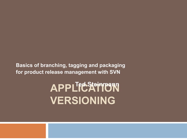Application versioning | PPT