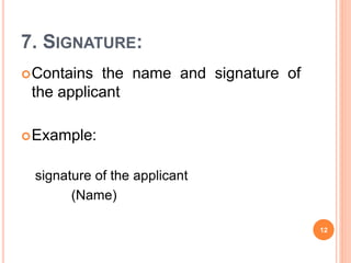 Request Application writing | PPTX