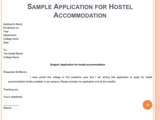 Request Application writing | PPTX