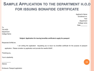 Request Application writing | PPTX