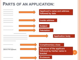 Request Application writing | PPTX