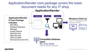 OpenText ApplicationXtender -the basics | PPT
